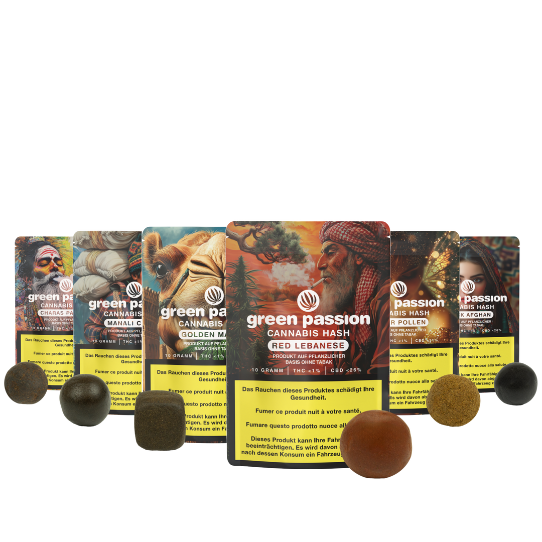 CBD Hash – Tasting Set – Green Passion